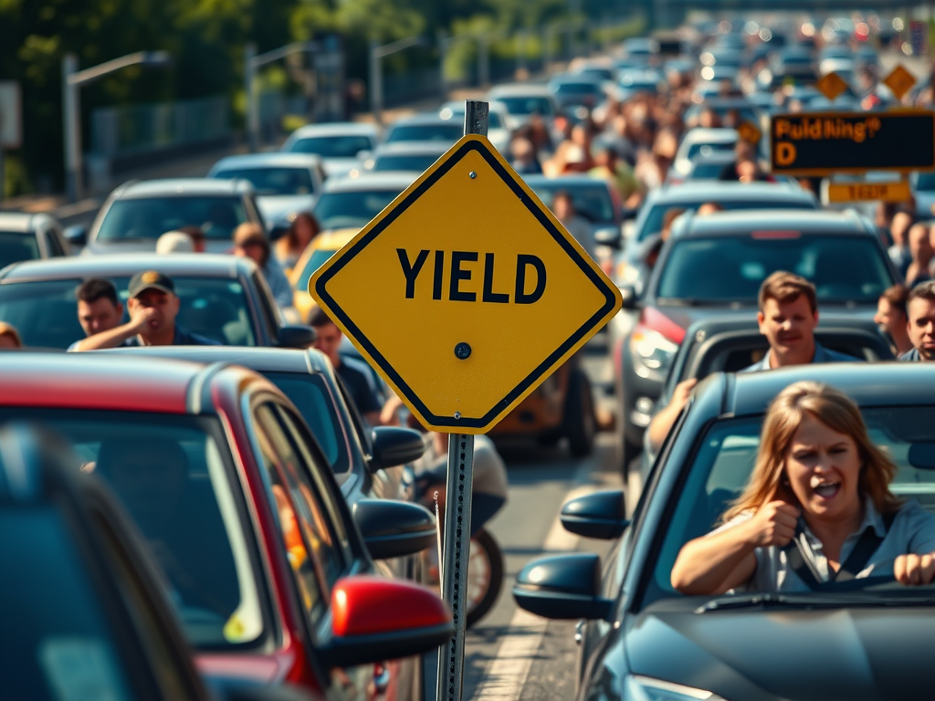 Road Rage and Yield Signs: A Modern Driving Dilemma – YOU WOOD THINK?